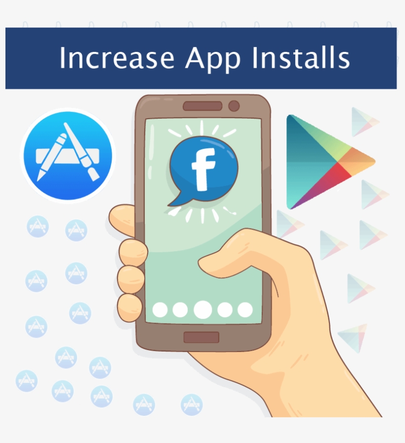 Facebook App Install Ads - App Store Transparent PNG - 810x934 - Free ...