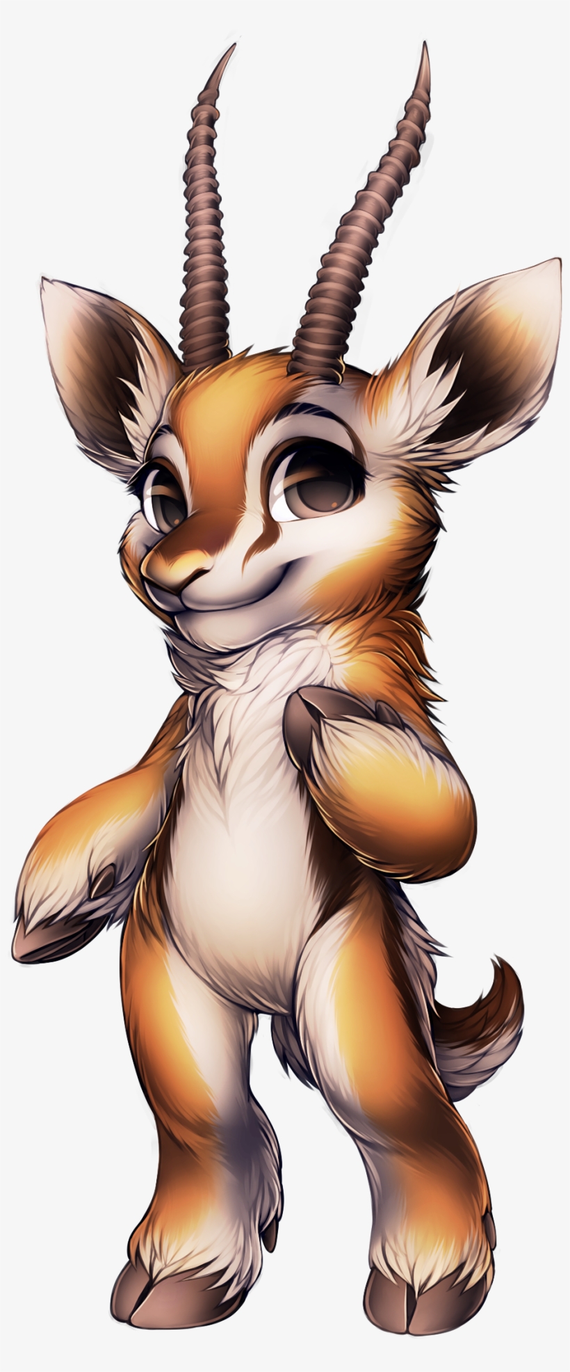 Deer Antelope - Antelope Furry Transparent PNG - 1200x2402 - Free ...