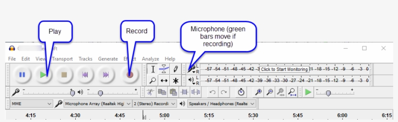 Audacity Main Menu - Audacity Transparent PNG - 1000x300 - Free ...
