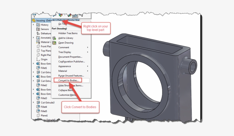 Convert To Bodies - Pla Material Solidworks Transparent PNG - 615x416 ...