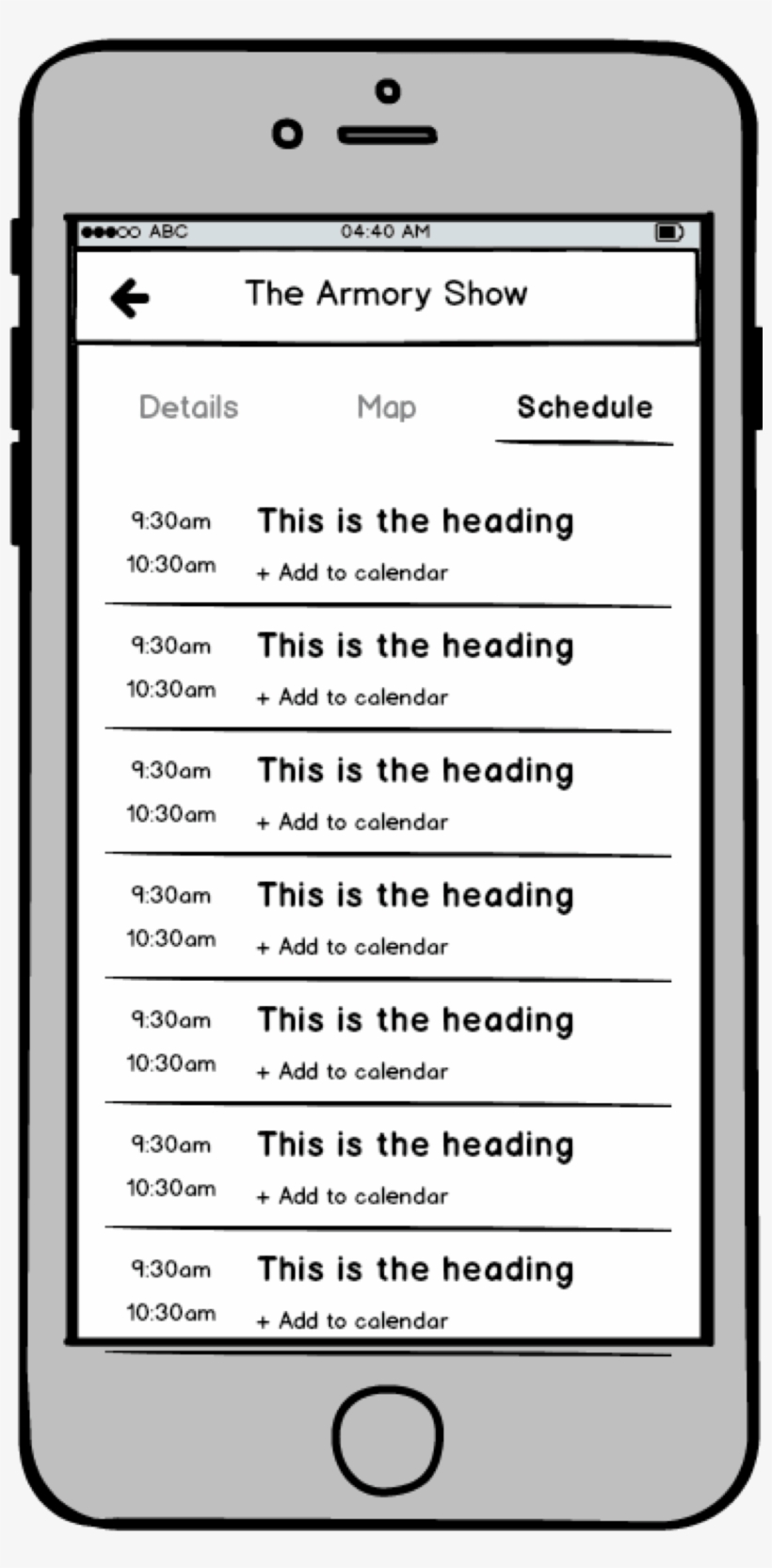Art Basel Miami Ios Wireframes - Mobile Phone Transparent PNG ...
