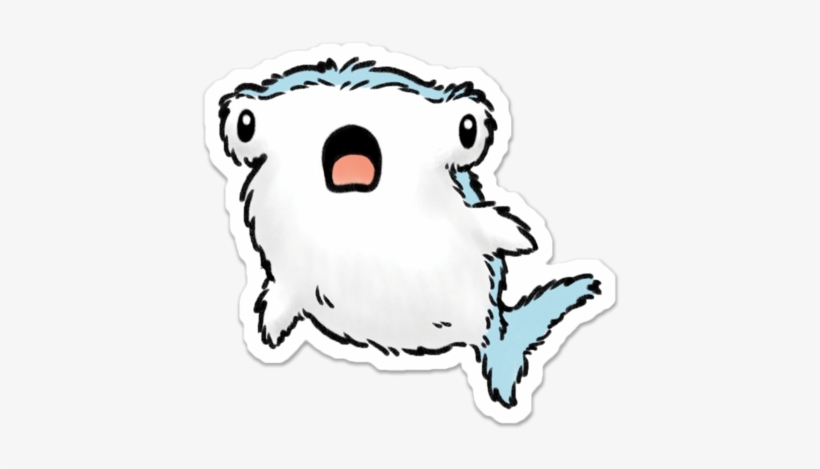 Fuzzy Shark Sticker - Fuzzy Shark Transparent PNG - 500x500 - Free ...