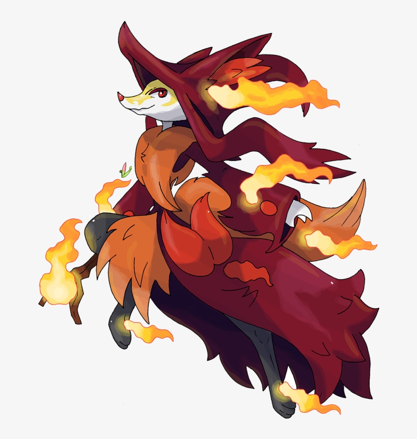 Mega Evolution - Delphox - Delphox Mega Transparent PNG - 671x793 ...