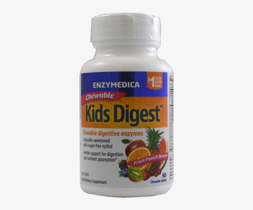 Enzymedica Kids Digest Fruit Punch 60 Chewable Tablets - Enzymedica ...