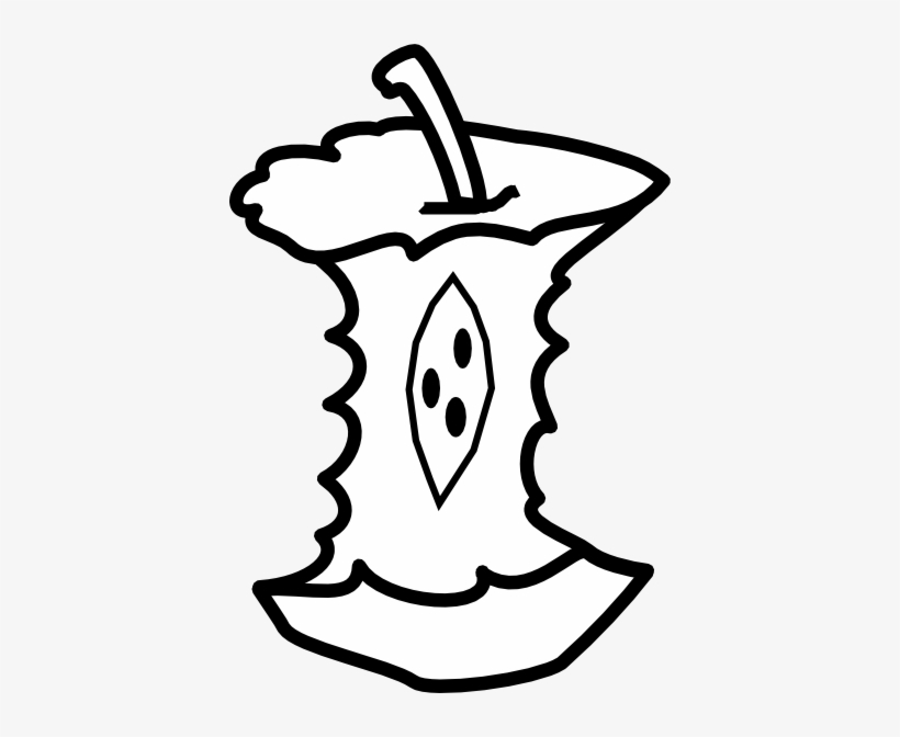 Clipart Apple Core