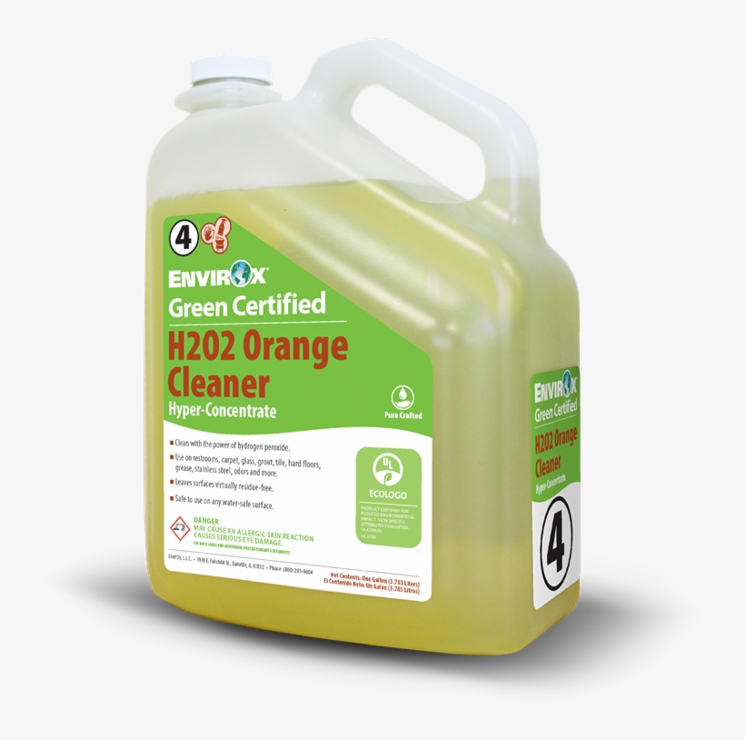 H2o2 Orange Cleaner Hyper-concentrate - Floor Cleaning Transparent PNG ...