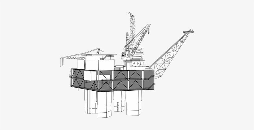 Oil Rig Oil Rig Platform Industry Drilling - Oil Rig Blue Print ...