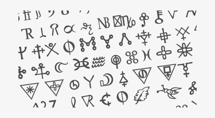 Photo Showing Some Symbols From The Newton Font - Sir Isaac Newton ...