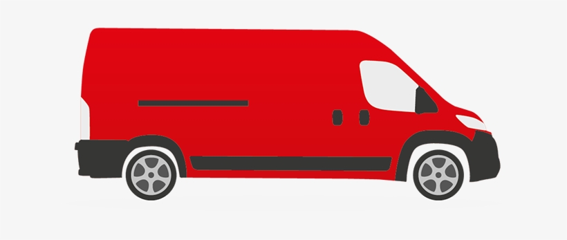 Van / Commercial Vehicle - Red Van Transparent PNG - 636x267 - Free ...