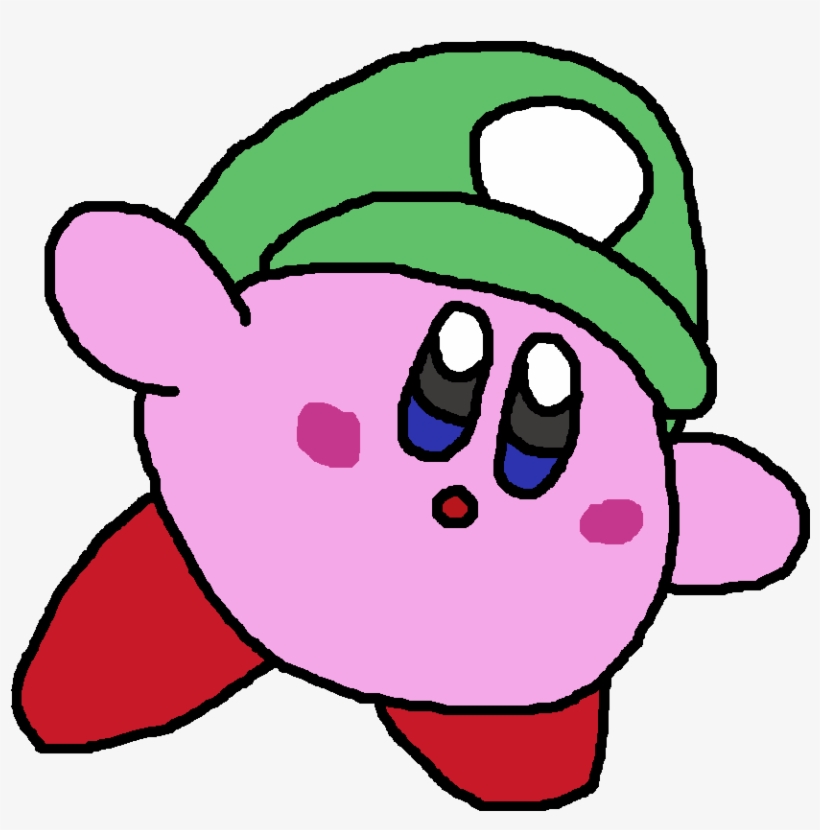 Plumber Kirby - Luigi Transparent PNG - 840x810 - Free Download on NicePNG