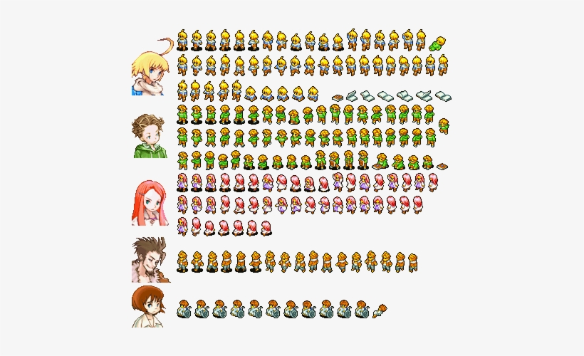 Real World Main Characters - Ff Tactics Advance Sprites Transparent PNG ...