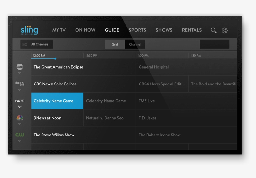 Sling Tv Screen - Sling Tv Transparent PNG - 829x560 - Free Download on ...
