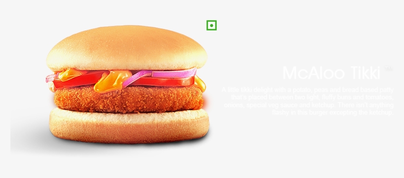 Mcaloo Tikki - Aloo Tikki Burger Mcdonalds Price Transparent PNG ...
