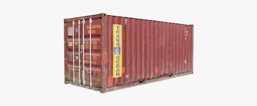 20' Storage Container - Shipping Container Transparent PNG - 650x260 ...