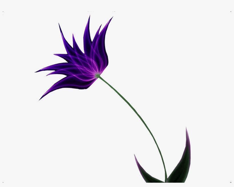 , Designs, Floral-side - Tropical Flower With Leaves Png Transparent ...