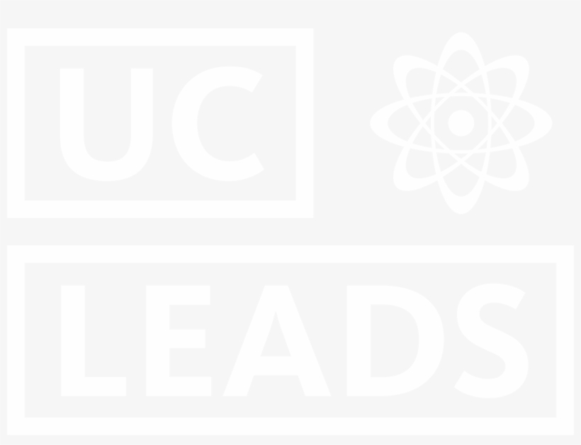 White Uc Leads Sub-brand Logo Lockup, Transparent Background - Please ...