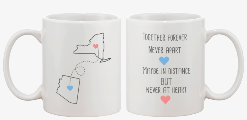 [custom] Together Forever - Long Distance Relationship Cup Transparent ...