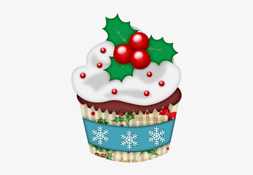 Holiday Cupcake Clipart