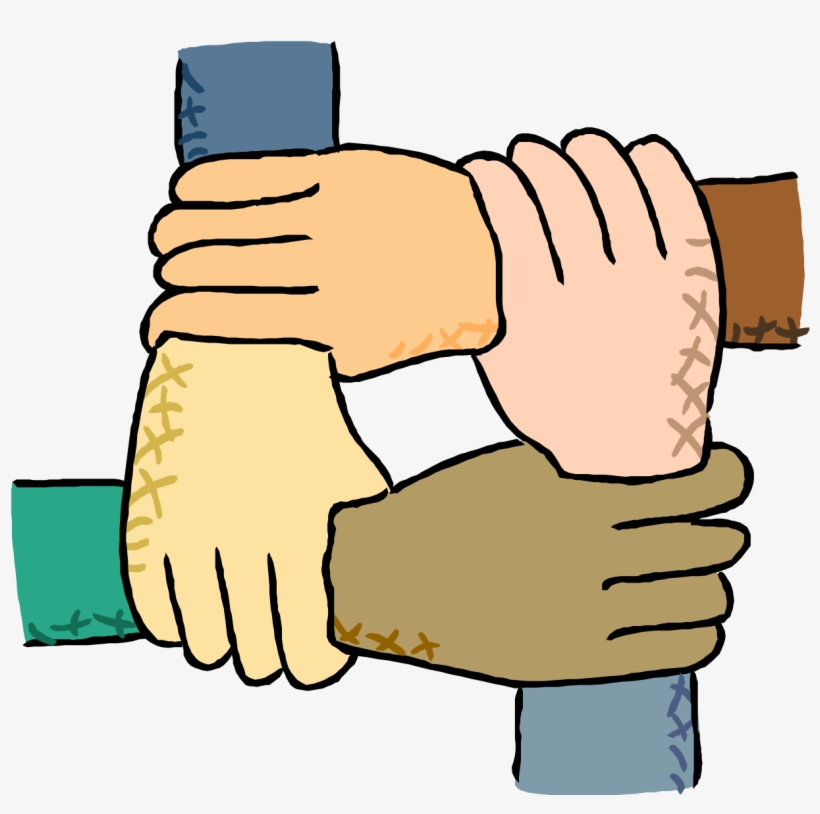 Ptfa Image - Joining Hands - Poster On Caste Discrimination Transparent ...