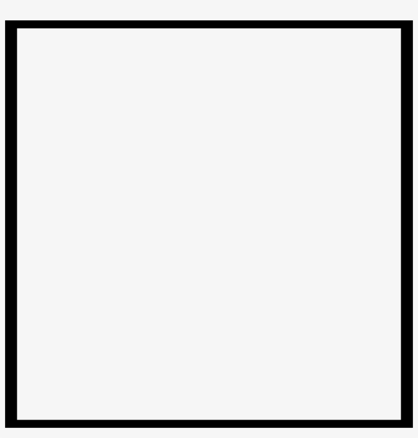 Simple Black Border Png - Monochrome Transparent PNG - 1024x1024 - Free ...