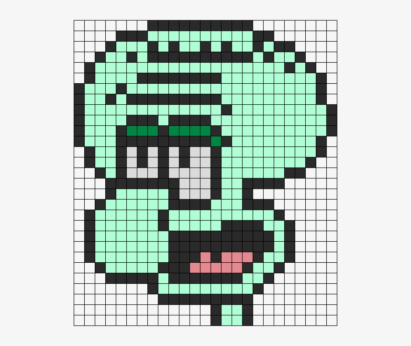 Download Squidward Perler Perler Bead Pattern / Bead Sprite - Central ...