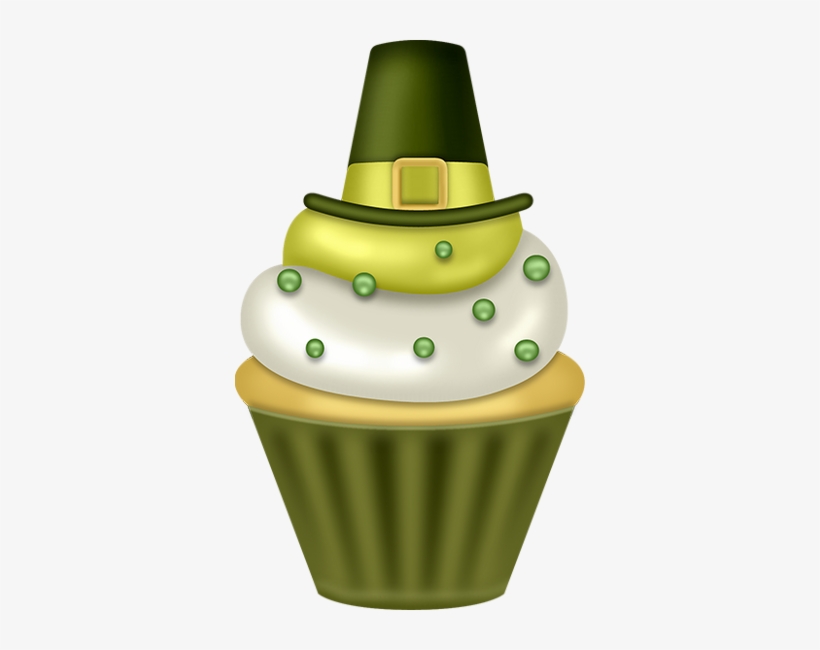 Tube St Patrick, Cupcake Png ♧ St Patrick's Day Clipart - Saint Patrick ...