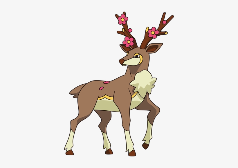 586sawsbuck-spring Bw Anime - Sawsbuck Pokemon Go Transparent PNG ...