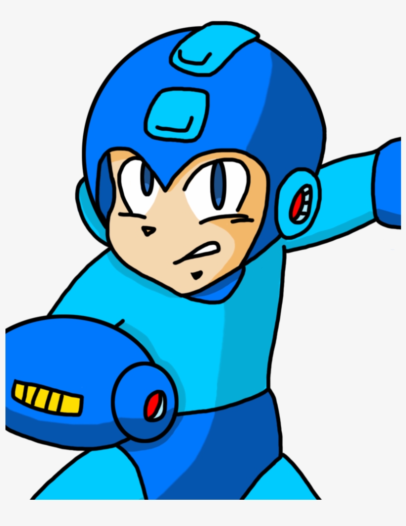 Mega Man Drawing By Dcdawg13 On Deviantart - Drawing Transparent PNG ...