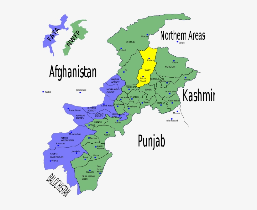 Download Khyber Pakhtunkhwa Map - HD Transparent PNG - NicePNG.com