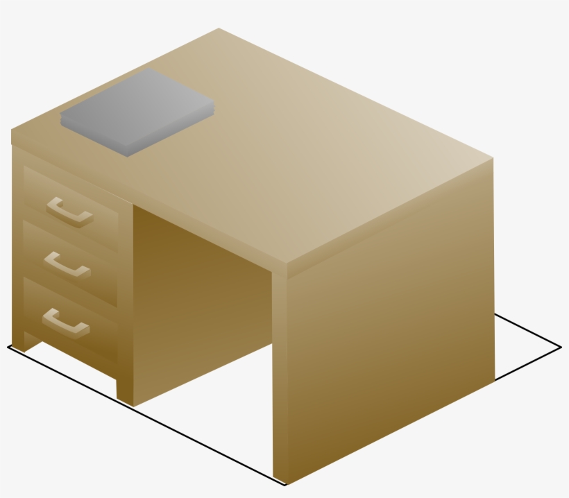 Table Furniture Isometric Projection Desk Chair - Isometric View Of ...