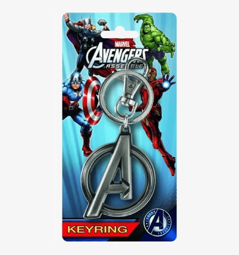 Marvel Avenger Logo Pewter Keyring - Marvel Avengers Logo Key Ring ...