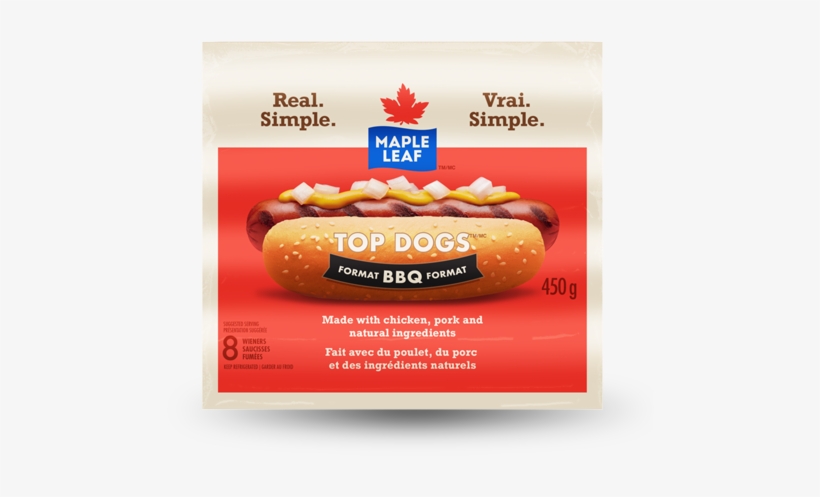 Maple Leaf Top Dogs Bbq Format - Maple Leaf All Beef Hot Dogs ...