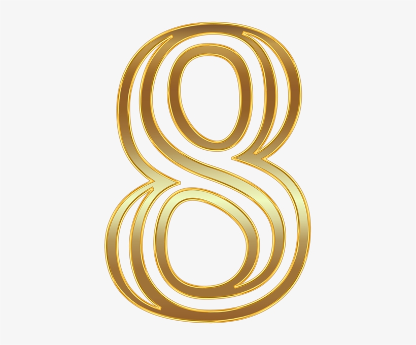 Download Number Eight Gold Png Clip Art Image - Graphics - HD ...