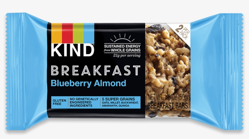 Blueberry Almond - Kind Bar Almond Butter Transparent PNG - 1334x564 ...