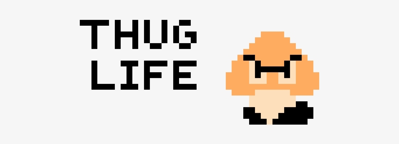 Goomba Thug-life - 8 Bit Goomba Transparent PNG - 1200x1200 - Free ...