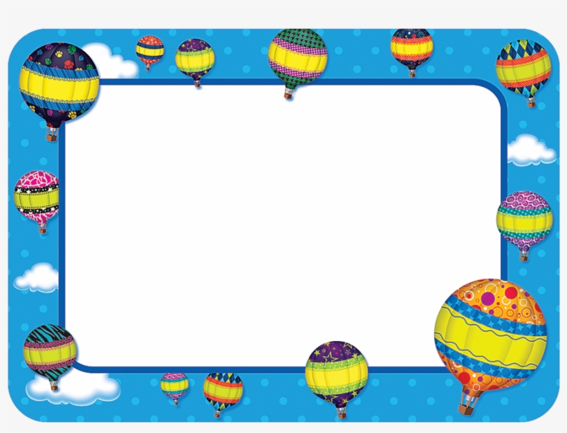 Cute Hot Air Balloon Clipart Border