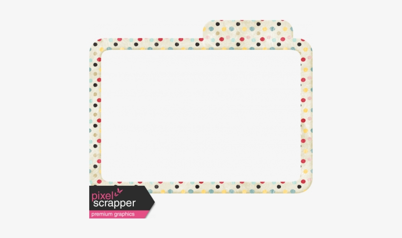 File Folder Frame - Digital Scrapbooking Transparent PNG - 456x456 ...