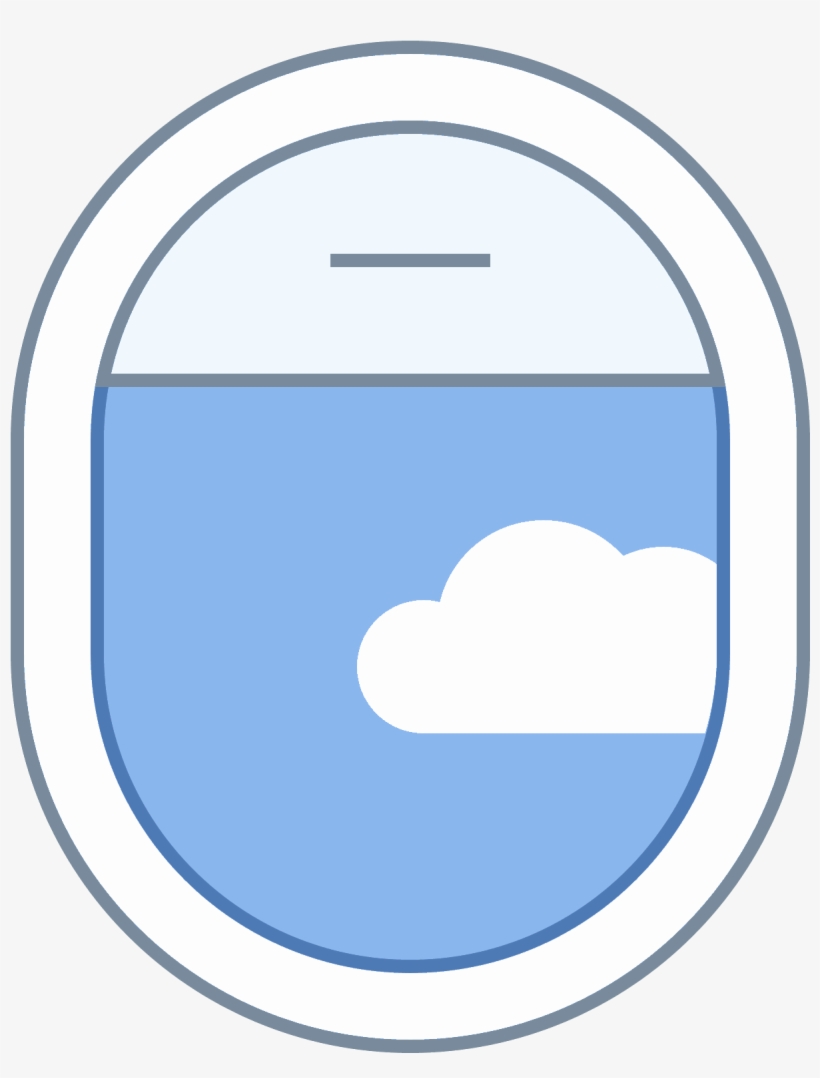 Airplane Window Open Icon - Line Transparent PNG - 1600x1600 - Free ...
