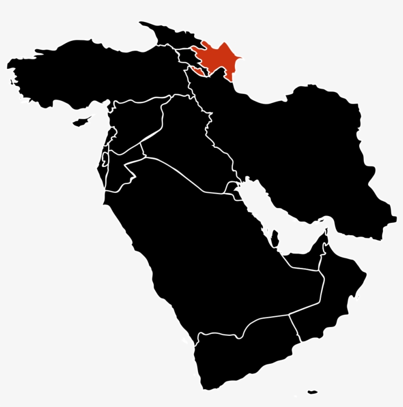 Blank Southwest Asia Map