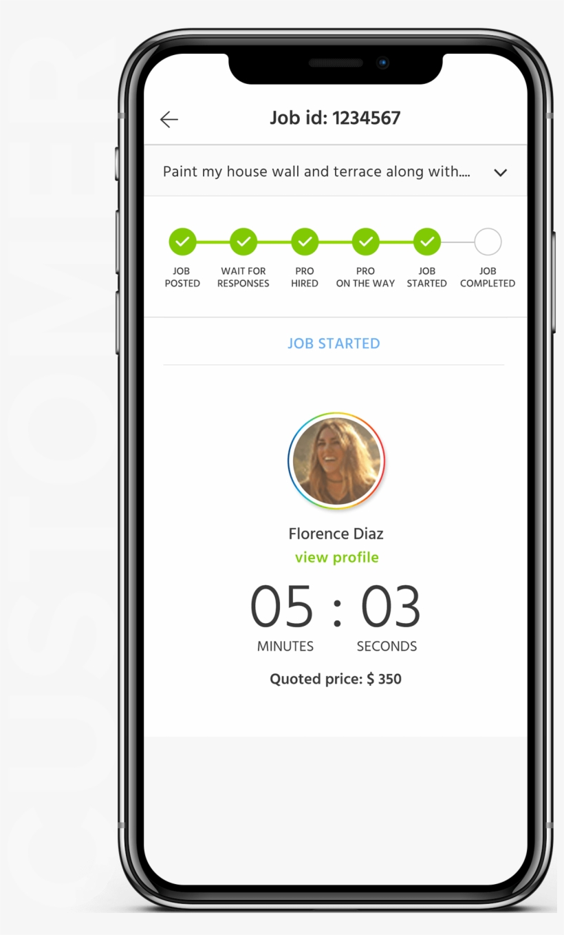 Customer Real-time Job Status & Timer - Iphone Transparent PNG ...