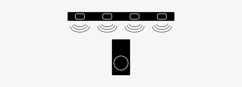 Soundbar With Sub - Circle Transparent PNG - 448x388 - Free Download on ...