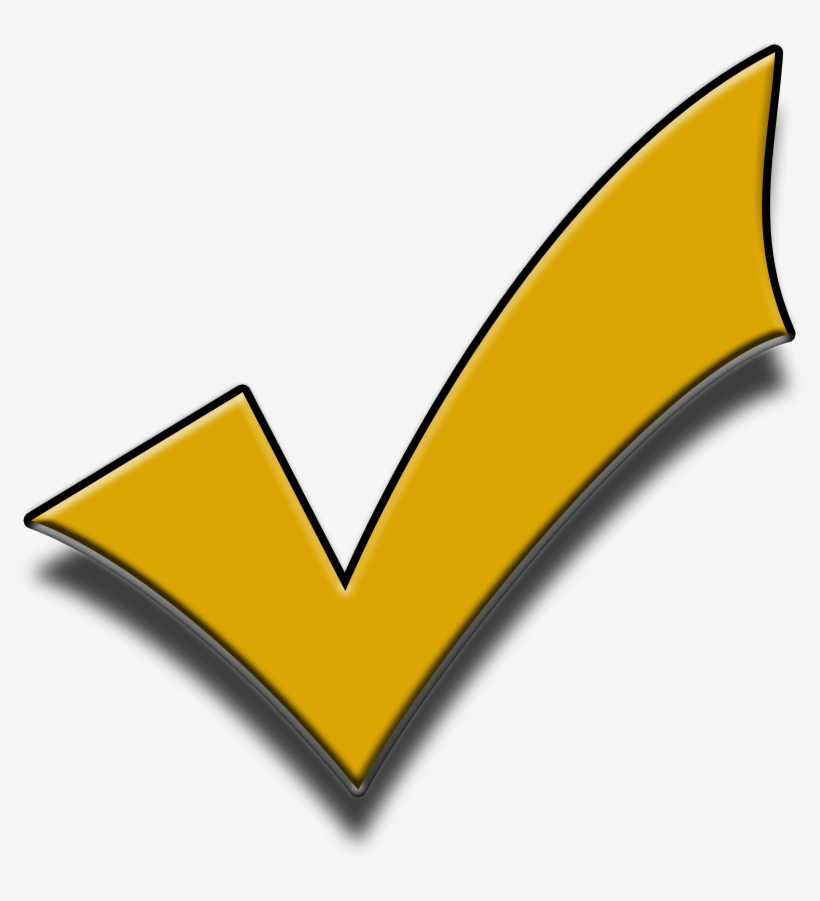 Download Yellow Png Tick Vector Clip Art - Symbol Transparent ...