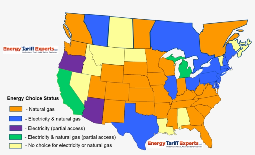 Open States - Deregulated Electricity Markets Map Transparent PNG ...