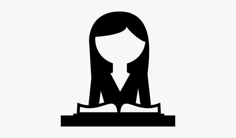 Female Professor Reading A Book - Teacher Icon Png Transparent PNG ...