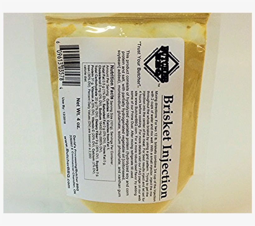 Butcher Bbq Original Beef Brisket Injection 4oz - Packaging And ...