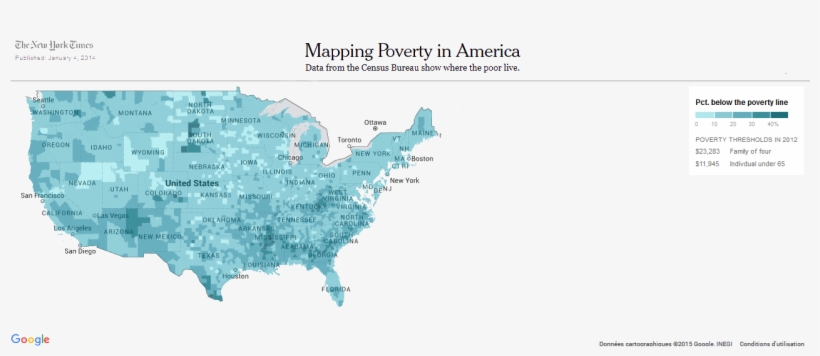 Poverty Map Of The Usa By County In 2012 - Permalink Transparent PNG ...