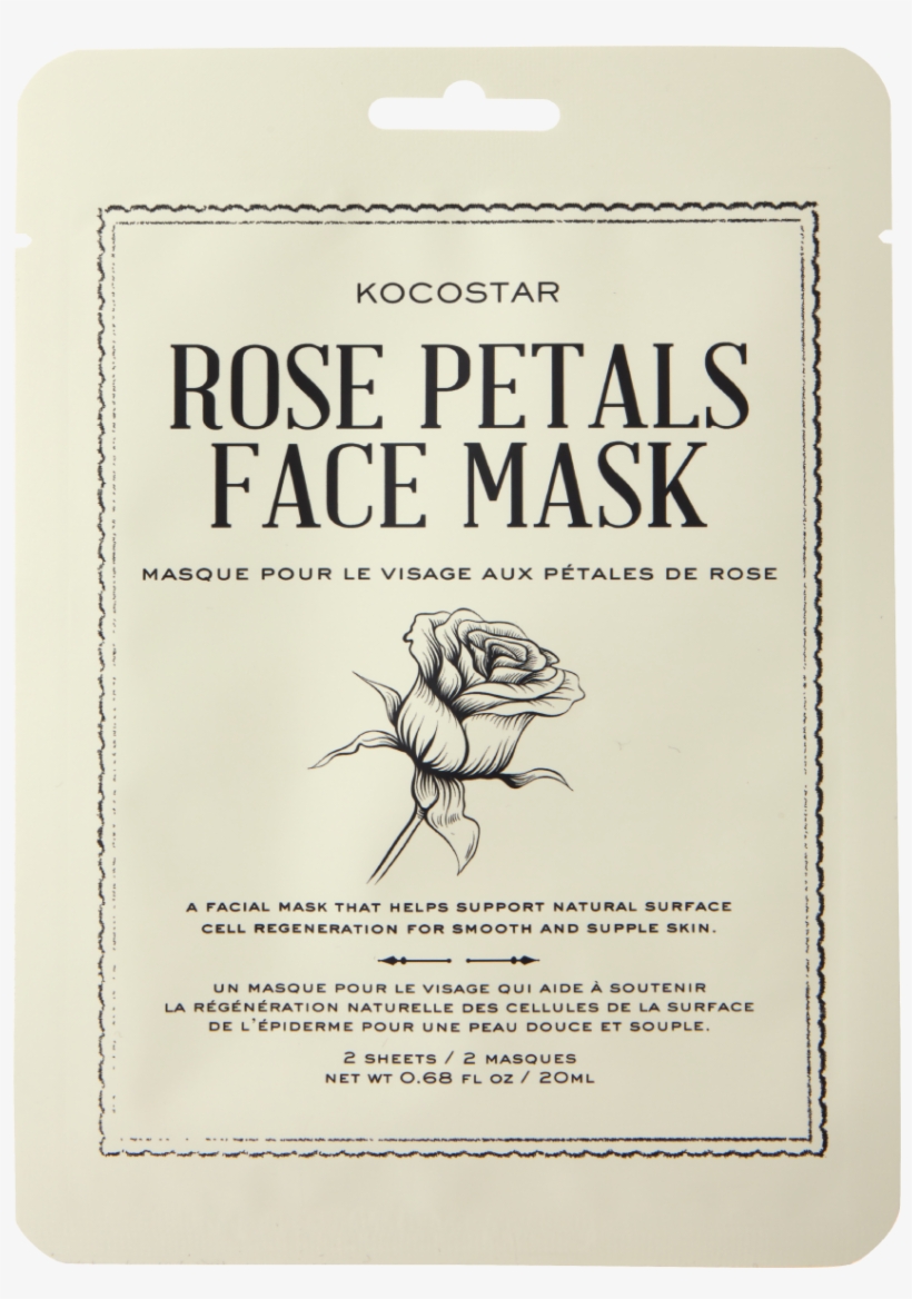 Kocostar Rose Petals Face Mask Transparent PNG - 1000x1000 - Free ...