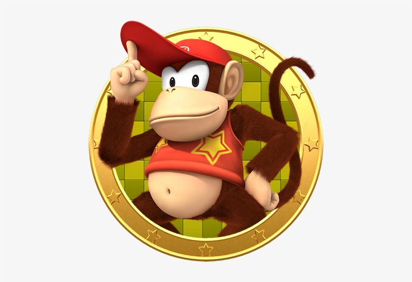 Diddy Kong - Diddy Kong Mario Party Transparent PNG - 500x500 - Free ...