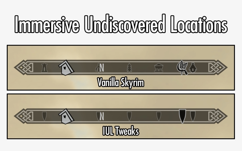 Compass Mod Immersive Undiscovered - Skyrim Compass Transparent PNG ...