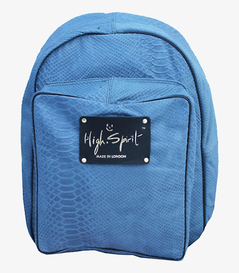 High Spirit Bags Pastel Blue Snake Leather Backpack Transparent PNG ...